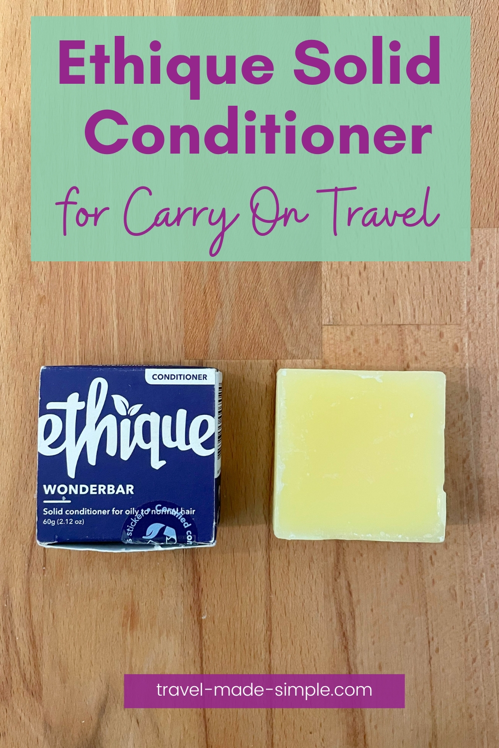 Ethique Conditioner Bar Review for Travel: Solid Conditioner for Carry ...